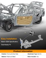 China Front Driver Power Window Motor & Regulator Assembly for Chrysler Sebring 2000-2005 for sale