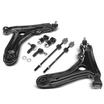 8x Front Control Arm with Ball Joint Sway Bar End Link for Volkswagen Golf Jetta