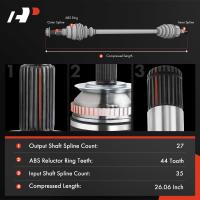 China Front Driver CV Axle Shaft Assembly for Ford Contour 95-00 Automatic for sale