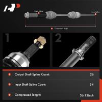 China Front Passenger CV Axle Shaft Assembly for Mini Cooper 2002 2003-2008 for sale