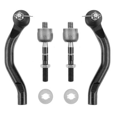 4x Inner & Outer Tie Rod Ends for Honda Accord 2003-2007 V6 3.0L Auto trans.