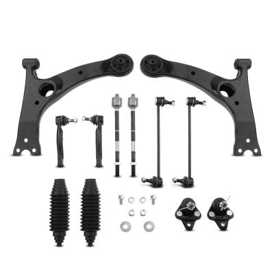 12x Front Control Arm Sway Bar Link Tie Rod End for Toyota Corolla 03-08