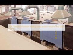 Forno di fusione in alluminio di alta durata con sistema completo e di sicurezza