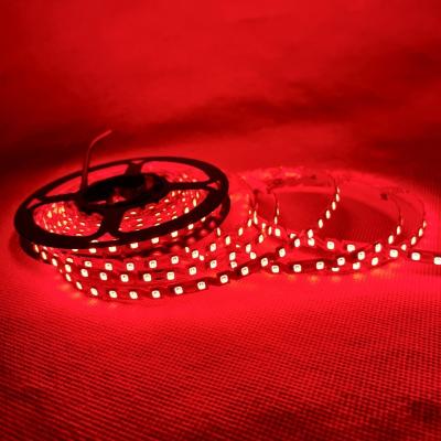 China Red 2835 Zigzag LED Strip 120LED/m 3M Adhesive Tape Flexible SMD Light for sale