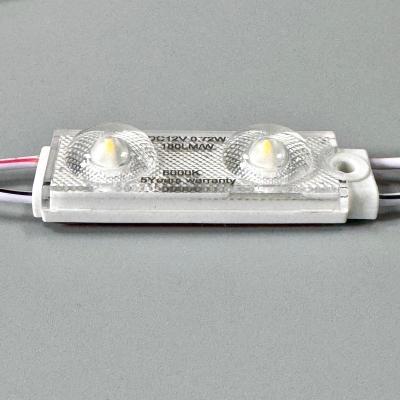 China 12V IP67 LED Module Light 2 LEDs 170° Lens for Acrylic Signs Signboard Backlight for sale
