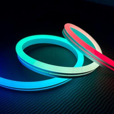 China RGBIC LED Neon Flex Tube 8x17mm Digital Color Changing Light for sale