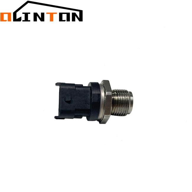Fuel pressure sensor for excavator - front view