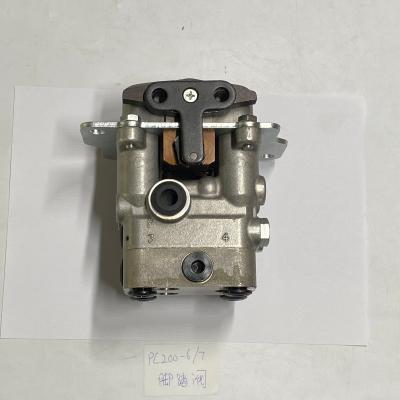 China PC200-6 PC200-7 Excavator Hydraulic Pedal Valve Foot Brake Valve for Heavy Machinery for sale