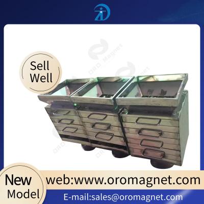 China Multi-stage Casing Capture Permanent Magnetic Separator Drawer Machine  low intensity magnetic separator for sale