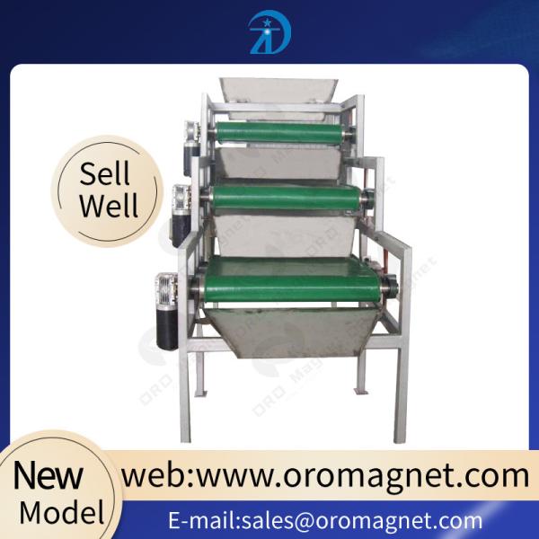 Permanent Roller for 1.5 KW Belt Conveyor Magnetic Separator For Iron Remover
