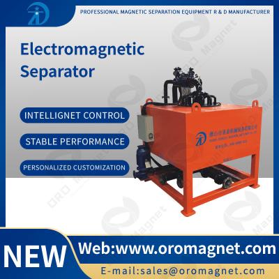 China Coltan Processing Plant Wet Magnetic Ore Separator / Self Cleaning Magnetic Separator ceramic slurry for sale