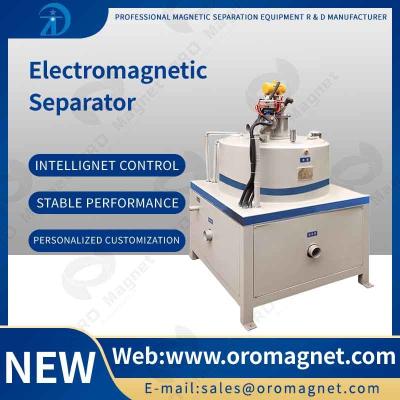 China Black Powder Magnetic Separation Equipment Oil / Water Wet Magnetic Separator kaolin feldspar quartz raw  ore for sale