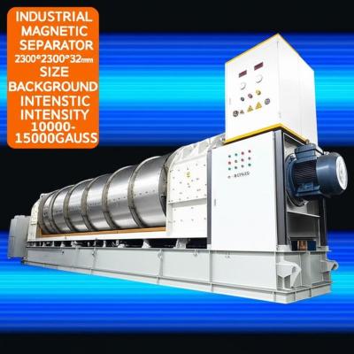China Industrial Magnetic Separator Machine with 2300*2300*3200mm Size and Background Magnetic Intensity 10000-15000Gauss for sale
