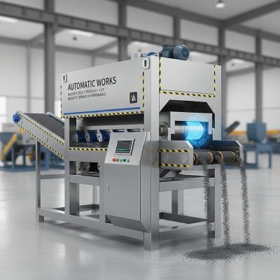 China Steel Electromagnetic Separator Offering Automatic Works and Magnetic Field Strength 0.5 to 1.5 Tesla for Magnetic Separation Performance for sale