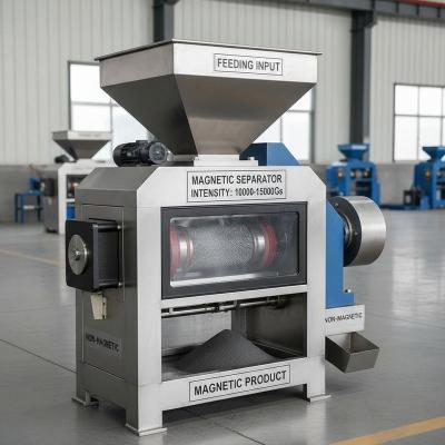 China 50 60Hz Magnetic Separator Machine Featuring Feeding Size 20 325 Mesh and Background Magnetic Intensity 10000 15000Gauss for Industrial for sale