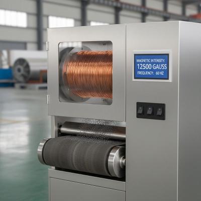 China Background Magnetic Intensity 10000-15000Gauss Magnetic Separator Machine Featuring Copper Coil Material and 50 60Hz Frequency for Particle Removal for sale