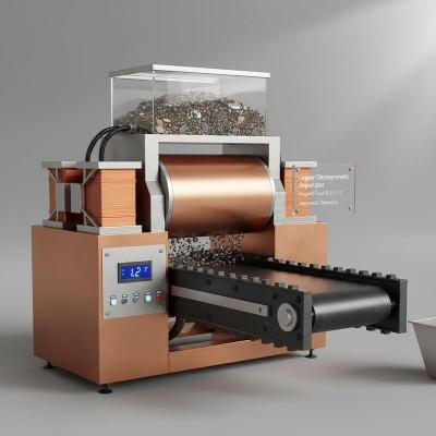 China Copper Electromagnetic Separator Offering Magnetic Field Strength 0.5 to 1.5 Tesla and Automatic Operation Ensuring Material Separation for sale