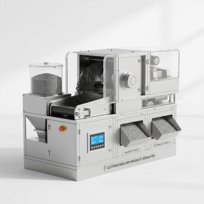 China Customizable Dry Magnetic Separator Providing Low Maintenance and Separation Efficiency Up To 99 Percent Perfect for Material Separation for sale