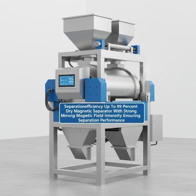 China Separationefficiency Up To 99 Percent Dry Magnetic Separator With Strong Magnetic Field Intensity Ensuring Separation Performance for sale