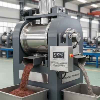 China Separationefficiency Up To 99 Percent Dry Magnetic Separator Strong Magnetic Magnetic Separator Customizable Performance for sale