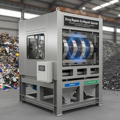 China Strong Magnetic Dry Magnetic Separator Engineered for Consistent Separation Performance in Recycling and Mining Sectors for sale
