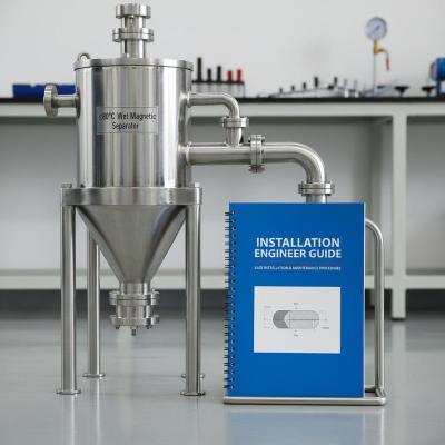 China ≤80°C Wet Magnetic Separator Offering Installation Engineer Guide to Support Easy Installation and Maintenance Procedures for sale