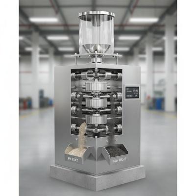 China Automatic Iron Removal Permanent Magnetic Separator Featuring Separation Efficiency Up To 99.9 Percent and Feeding Size Range 0.1 to 3 Millimeters for sale