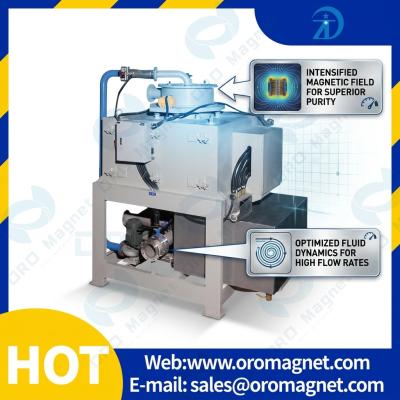 China Insulation Level E Magnetic Separation Equipment Providing Capacity 1 to 10 Tons Per Hour and Vibration Frequency 70rmin for Material Processing for sale