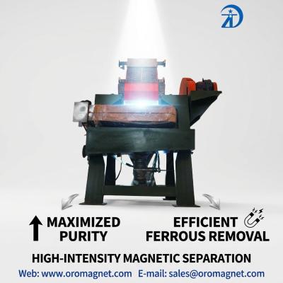 China High Magnetic Strength High Gradient Magnetic Separator Featuring Vertical Magnetic Field Direction and Easy Maintenance for Separation for sale