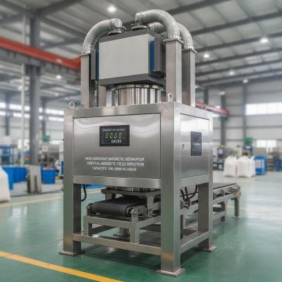 China Magneticfieldstrength 000 Gauss High Gradient Magnetic Separator with Vertical Magnetic Field Direction and Typically 500 2000 Kg Industrial for sale