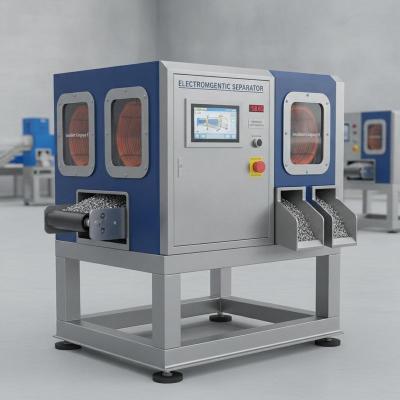 China 150 Kg Electromagnetic Separator Designed with Insulation Category E and Automatic Operation Ensuring Magnetic Separation Process for sale