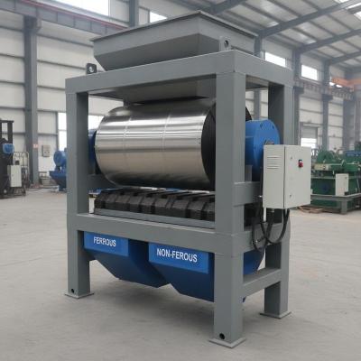 China Magnetic Drum Diameter 500 to 2000 Mm Dry Magnetic Separator Suitable Mechanical Or Manual Installation Method for Industrial Applications for sale