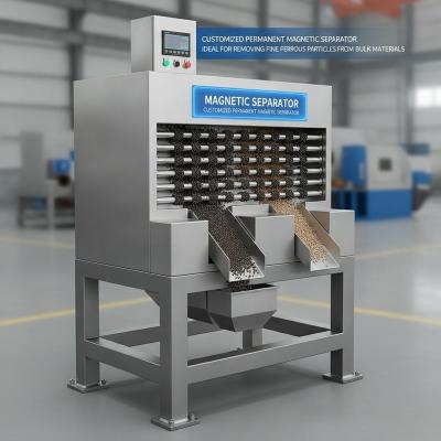 China Magnetic Separator Customized Permanent Magnetic Separator Ideal for Removing Fine Ferrous Particles from Bulk Materials for sale