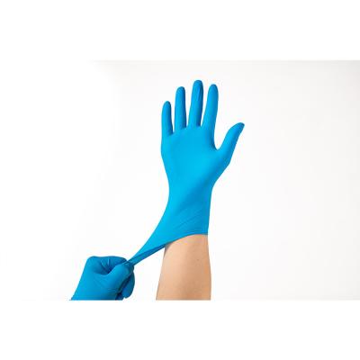 China Vrije vrije Beschikbare het Nitrilhandschoenen van het Steekproef Blauwe purpere Poeder Te koop