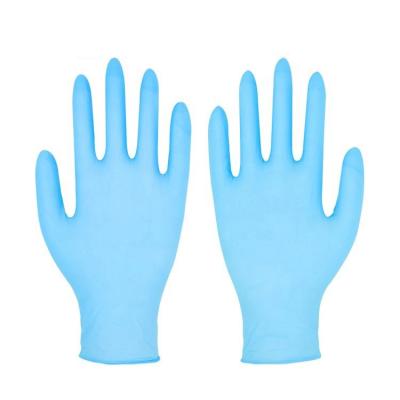 Cina L'esame spolverizza i guanti liberi del nitrile spolverizza il nitrile blu del nitrile dei produttori eliminabili liberi dei guanti in vendita