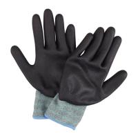 China Hand painted with pu industrial working gloves for sale