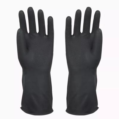Cina Orange Inside Industry Working Gloves Black Outside in vendita