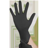 China Tattoo Black Disposable Flexible Nitrile Gloves for sale