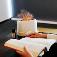 China OEM Automatically Power Off 200ml Essential Oil Diffuser With Flame Night Light for sale