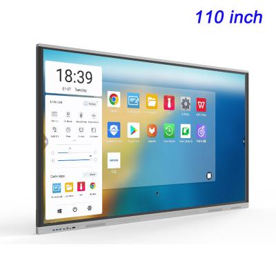Cina 110in Smart Interactive Flat Panel 4K UHD Panel Smart Board Con Sistema Android Windows in vendita
