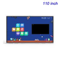 China Android 4K LCD Interactive Flat Panel Classroom 110 inch Intelligent Interactive Panel for sale