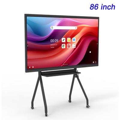 China Anti Glare Interactive Intelligent Panel Office 4K 86 Inch Interactive Flat Panel for sale