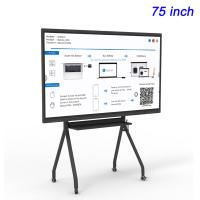 China 4K LCD Interactive Flat Panel 75 Inch electronic whiteboard classroom with smartboard for sale