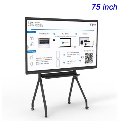 China OPS PC Smart Touch Board LCD Interactive Flat Panel 75 Inch Custom for sale