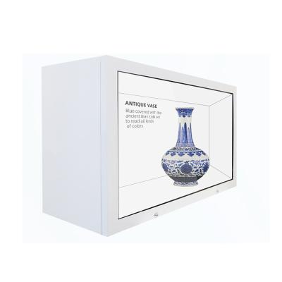 China UHD Interactive Translucent LCD Display Android & WiFi Transparent LCD Box for sale