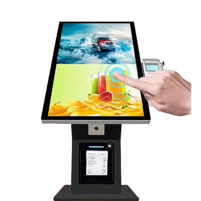 China 21.5'' Wall Mounted Self Ordering Kiosk Facial Recognition Ordering Kiosk Machine for sale