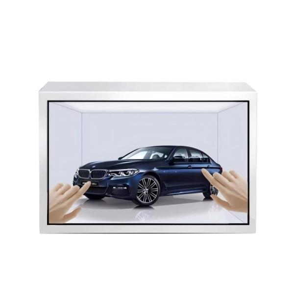 Quality 4K Ultra HD Resolution 55-inch Transparent LCD Display Cabinet for Touch for sale