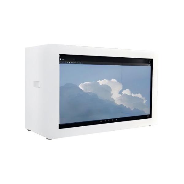 Quality 4K Ultra HD Resolution 55-inch Transparent LCD Display Cabinet for Touch for sale