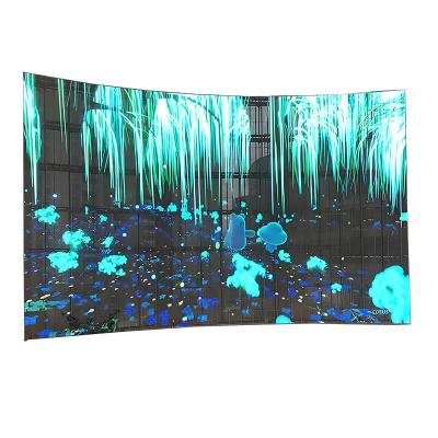 Cina schermo a LED curvo flessibile all'aperto all'interno noleggio video a LED schermo a parete pannello per concerti cinema eventi bar sportivo in vendita