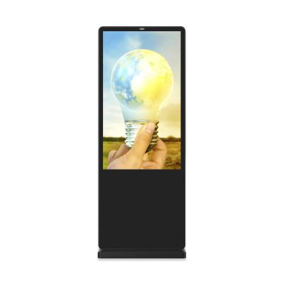 China 55 Inch LCD Touch Screen Panel Advertising Player with Aluminum Alloy Frame and Dual OS Operating System Option for sale